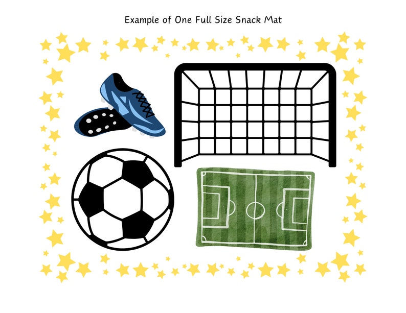 Sports Snack Mats, Printable Placemats for Picky Eaters, Making ...