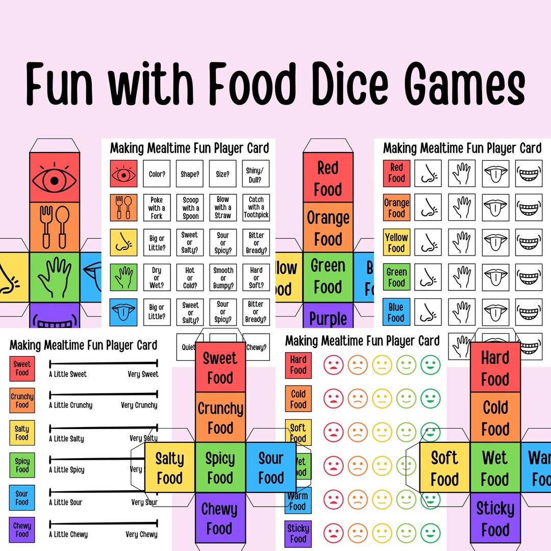 Fun With Food Dice Games - Making Mealtime Fun for Picky Eaters ...