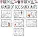 Armor of God Snack Mats, Printable Placemats for Picky Eaters, Making ...