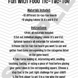Fun With Food Tic-tac-toe Boardgame - Making Mealtime Fun for Picky ...