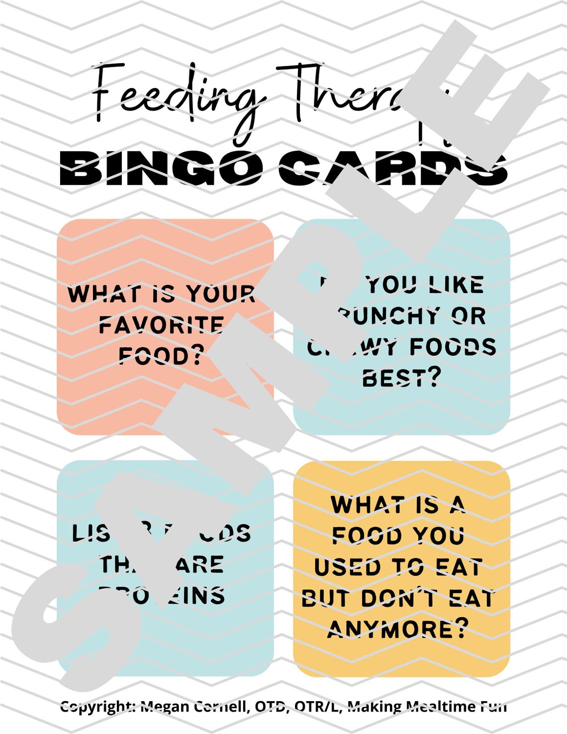 Fun With Food Bingo - Making Mealtime Fun for Picky Eaters - Feeding ...