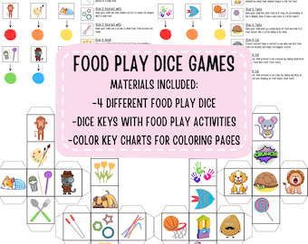 Roll the Dice Food Play Games - Making Mealtime Fun for Picky Eaters ...