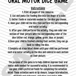 Oral Motor Games Bundle - Game Dice, Bingo Boards, Spinners - Making ...