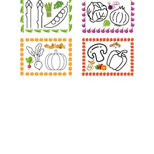 Fruits & Veggies Snack Mats: Fun Food Play Placemats (digital Download ...