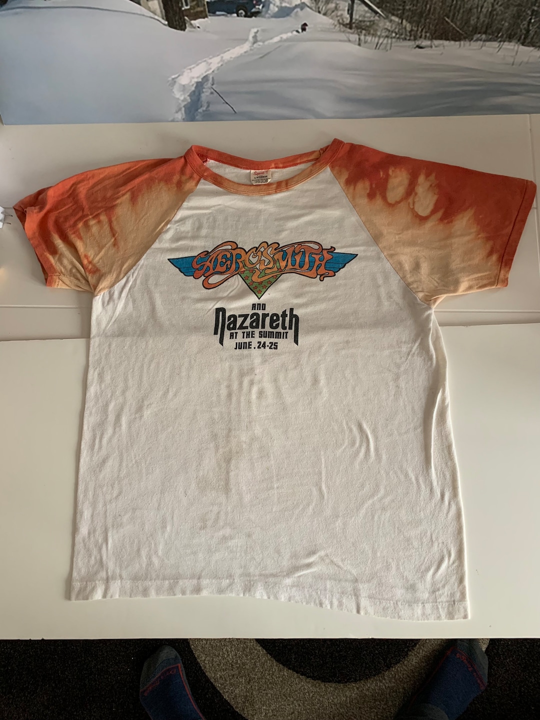 Vintage Aerosmith/ Nazareth Crew T - Etsy