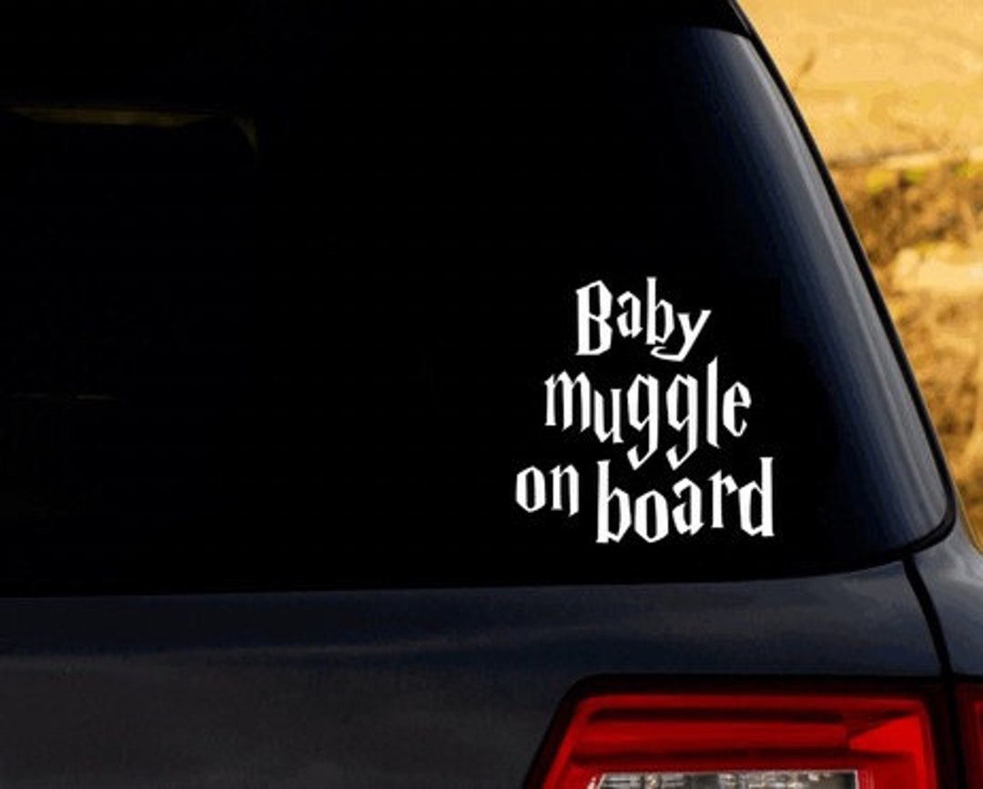 Baby Muggle on Board, Decals, Window Decal, Car Decal - Etsy