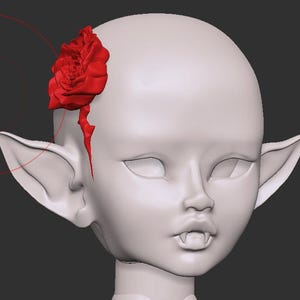 Carmilla BJD Vampire Elf Head Personal Use - Etsy