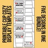 PRINTABLE Coffee Cup Templates - Coffee Cozy Insert - Easy Craft Fair ...