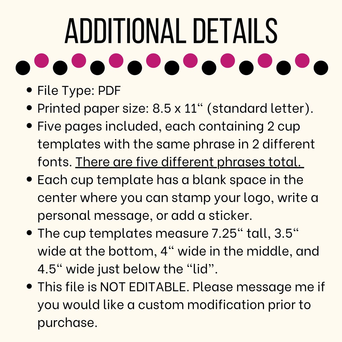 PRINTABLE Coffee Cup Templates - Coffee Cozy Insert - Easy Craft Fair ...