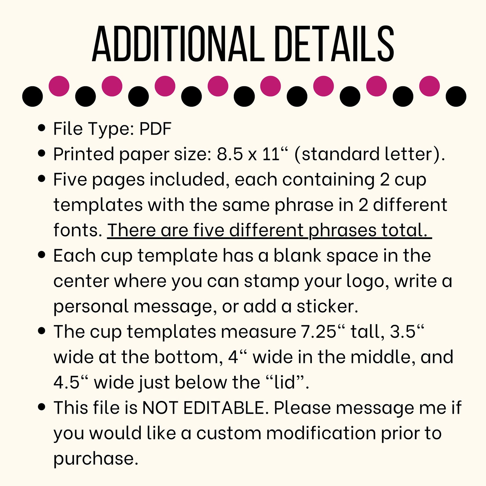 PRINTABLE Coffee Cup Templates - Coffee Cozy Insert - Easy Craft Fair ...