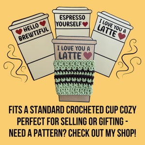 PRINTABLE Coffee Cup Templates - Coffee Cozy Insert - Easy Craft Fair ...
