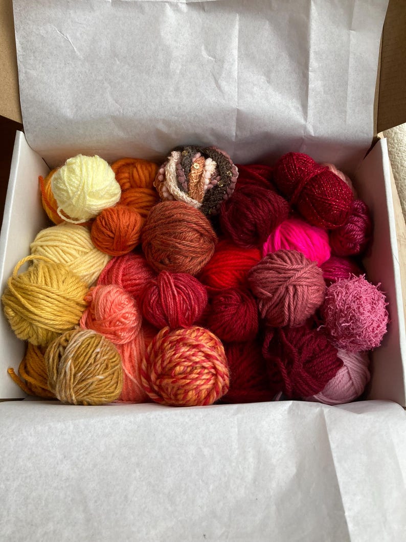 Yarn Sampler, Yarn Scraps, Mystery Yarn Box, Colorful Yarn Samples ...