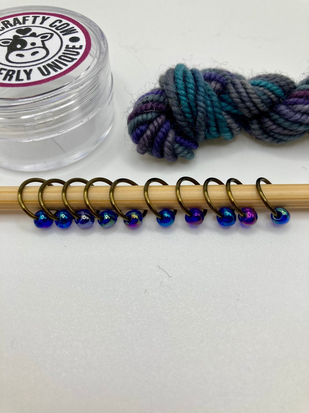 Medium STITCH MARKERS for Knitting - 10 Circular Stitch Markers ...