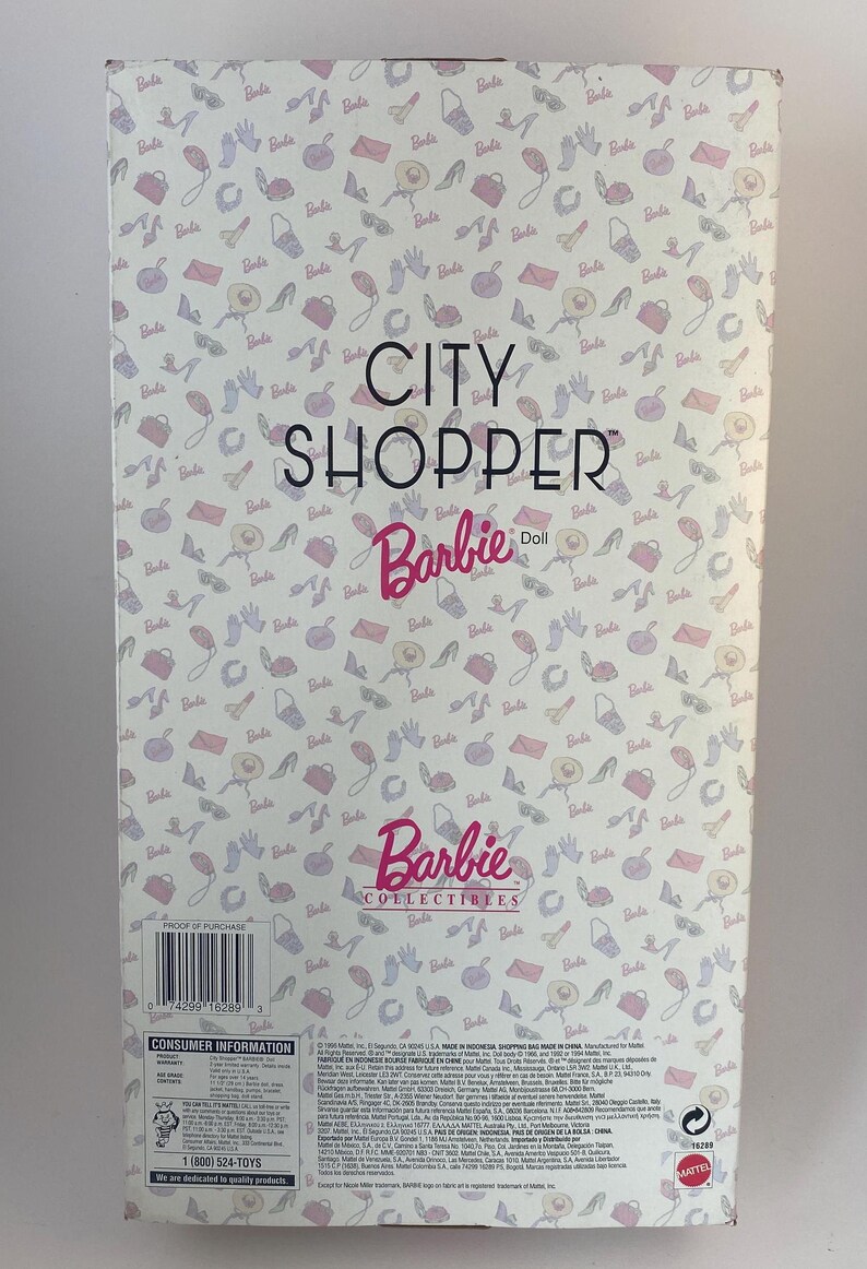 1996 Limited Edition City Shopper Barbie - Etsy
