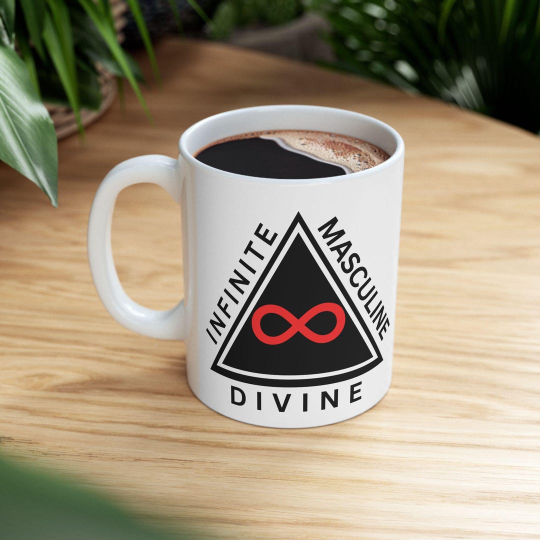 Infinite Divine Masculine Mug Spiritual Coffee Cup Sacred Geometry Gift ...