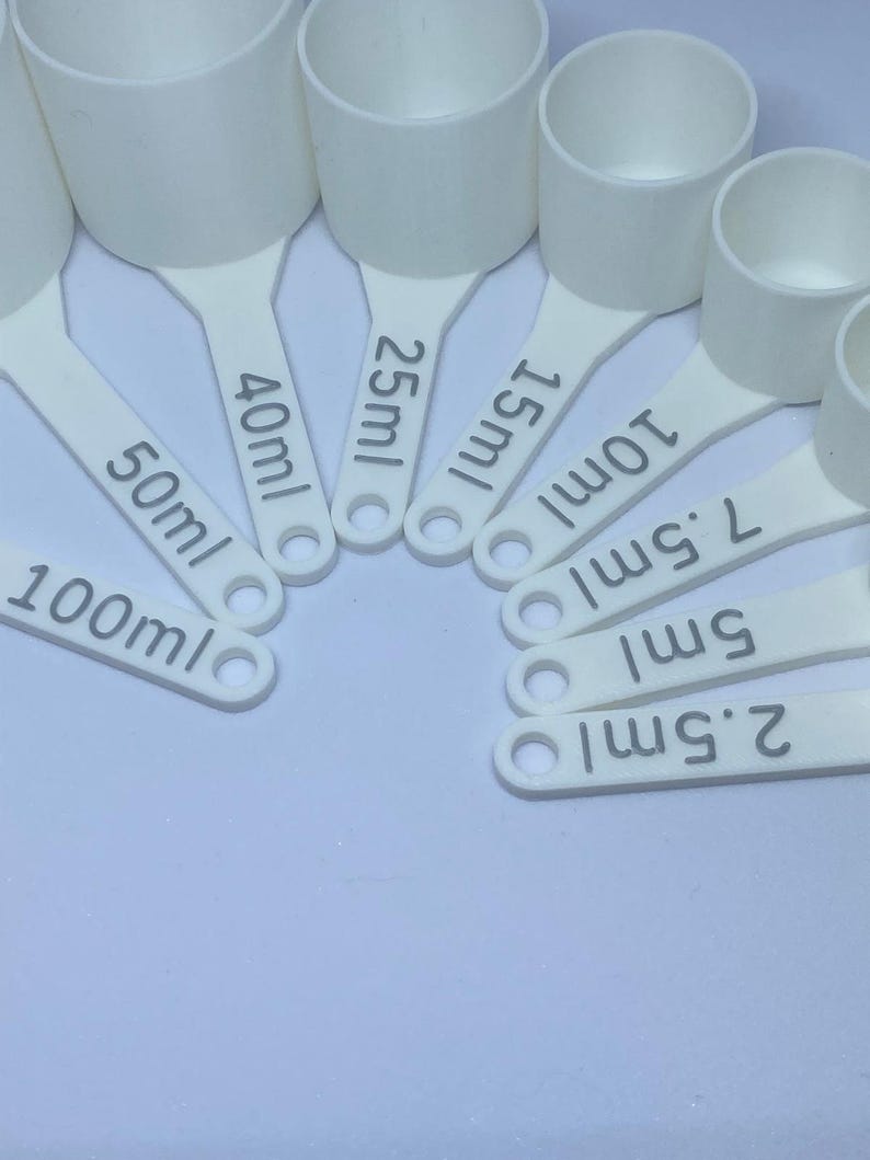 3D Printed Measuring Cups (set of 9) - Etsy
