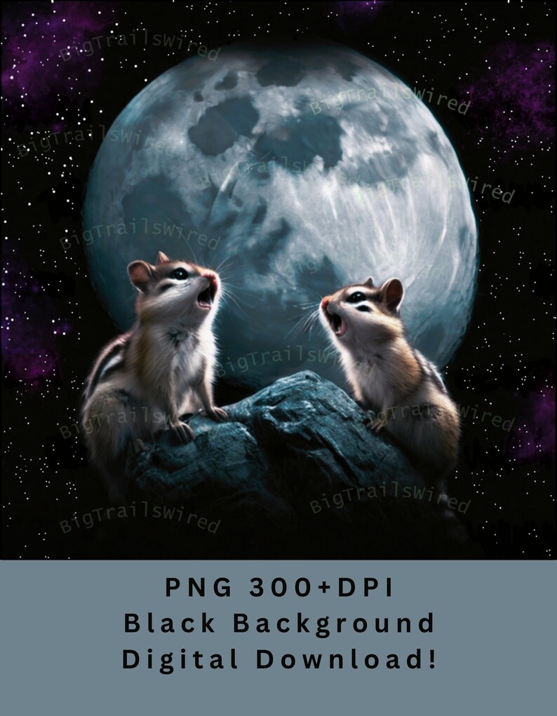 Chipmunks Howling at the Moon PNG 300dpi, Chipmunk Meme Graphic ...