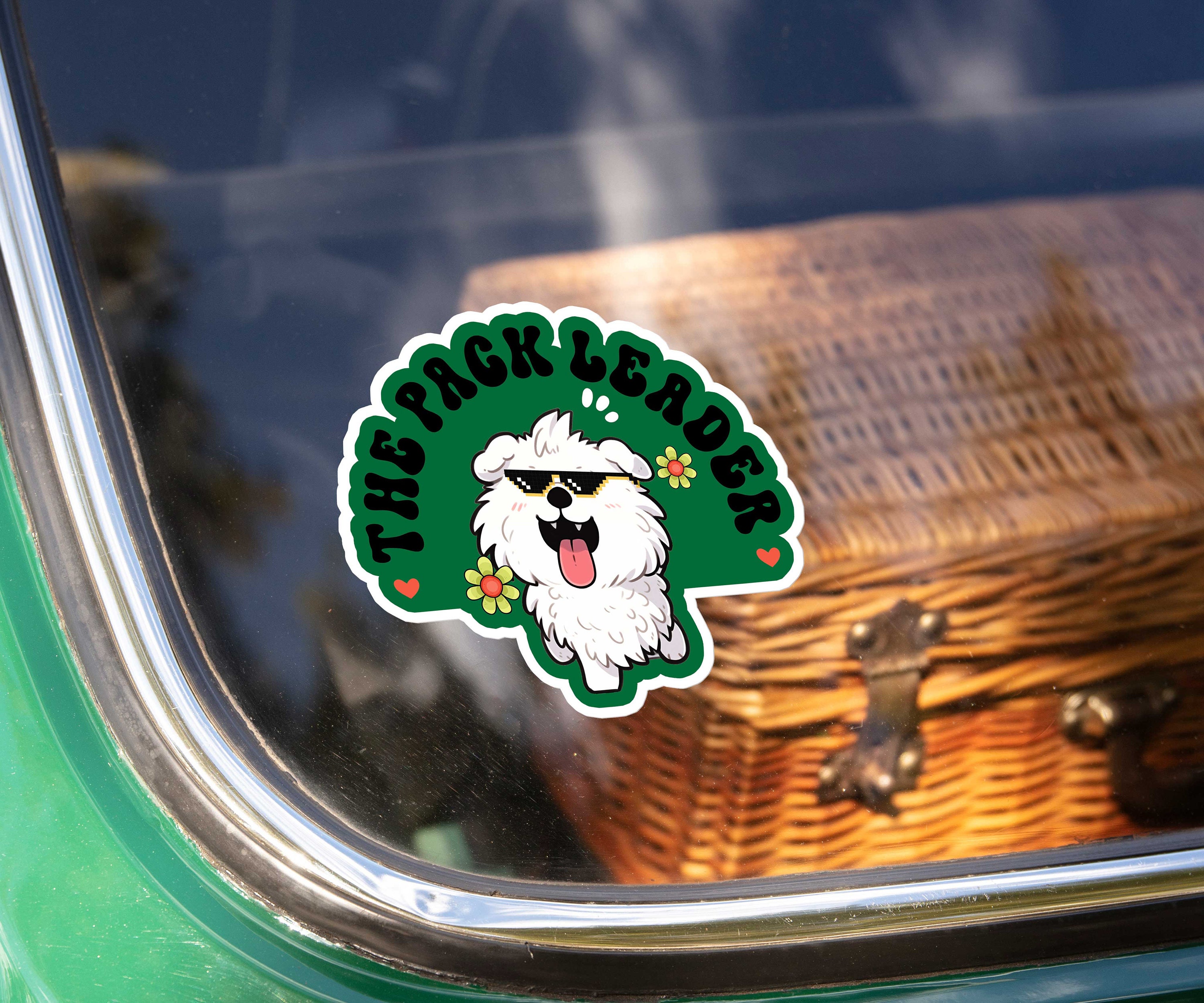 Die Cut Sticker the Pack Leader Dog Stickers, Bumper Stickers, Car ...