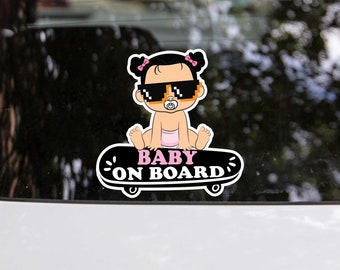 Little Racer on Board Car Decal - Etsy