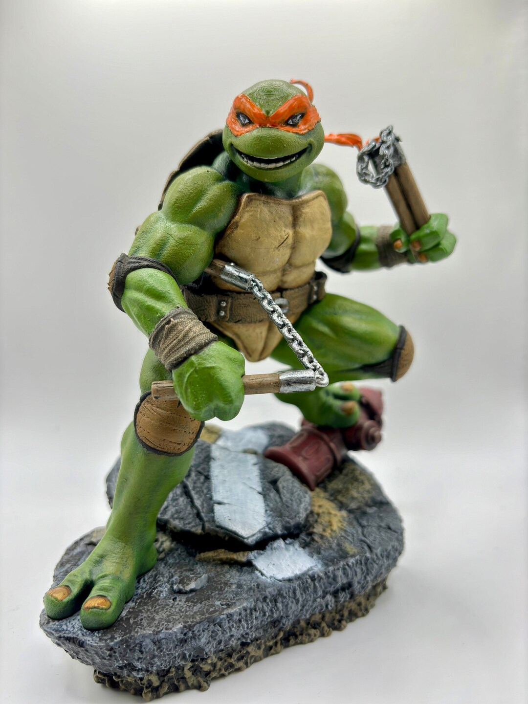 Michelangelo Statue/figure Ninja Turtles 3D Printed - Etsy