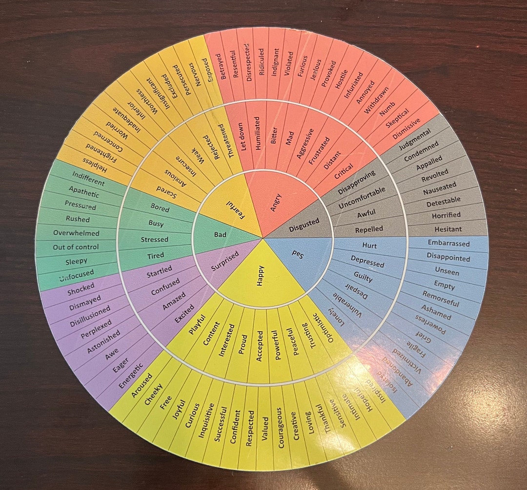 Feelings Wheel Fridge Magnet - Etsy