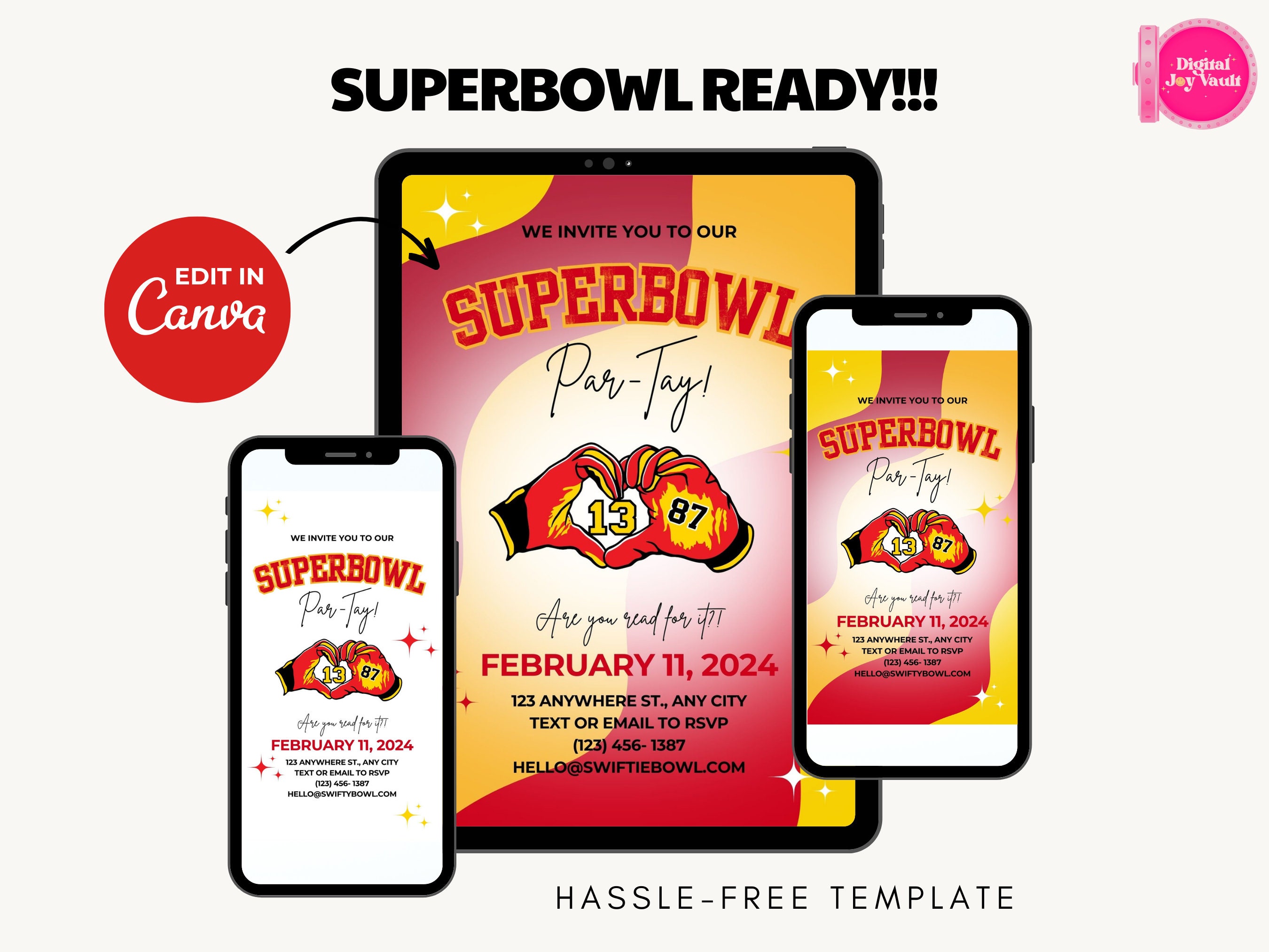 Taylor Swift Super Bowl Party Invitation , Taylor Swift Superbowl ...