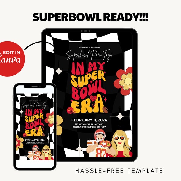 Taylor Super Bowl Invitation - Etsy
