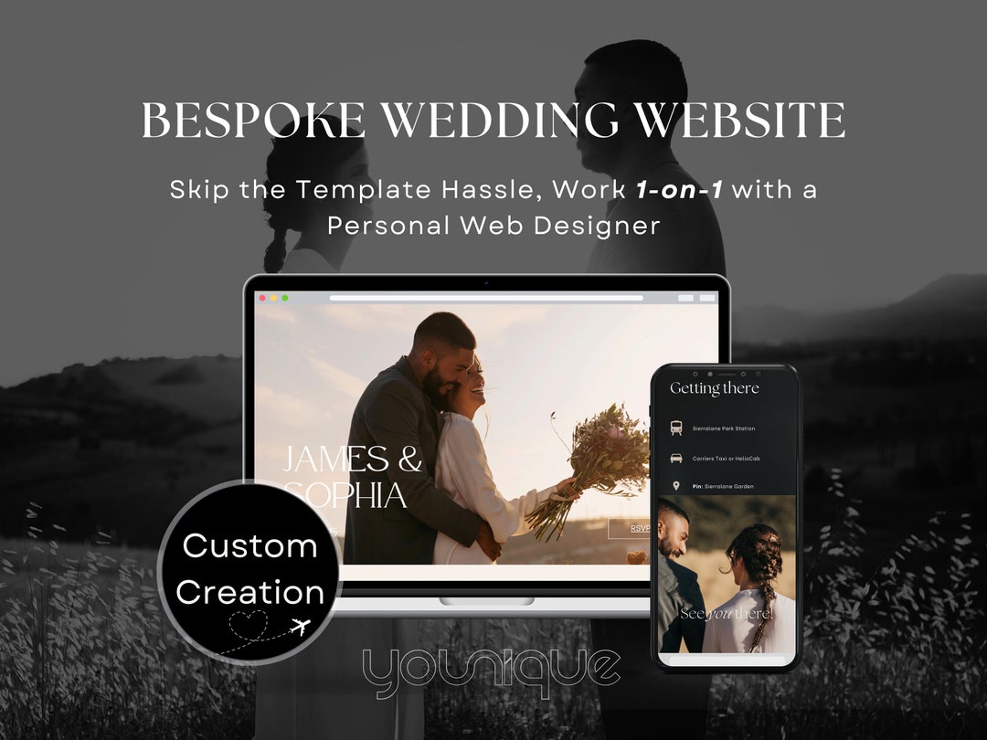 100% Personalized Wedding Website From Scratch, Work 1-on-1 With a Pro ...