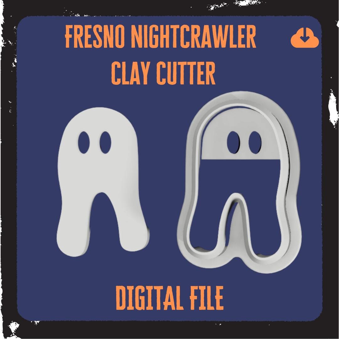 Fresno Nightcrawler Polymer Clay Cutter, Cryptid Clay Cutter, Folklore ...