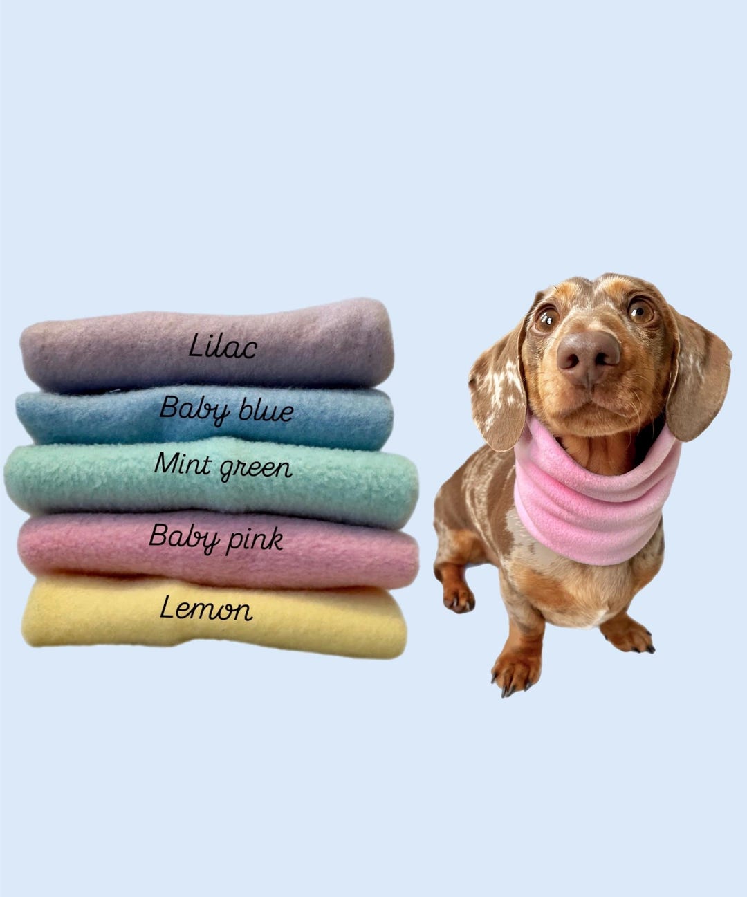 Pastel Polar Fleece Dog Snood | Pet Neck Warmer | Pet Scarf | Dog Snood ...