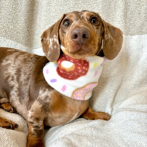 Doughnut Polar Fleece Dog Snood | Pet Neck Warmer | Pet Scarf | Dog ...