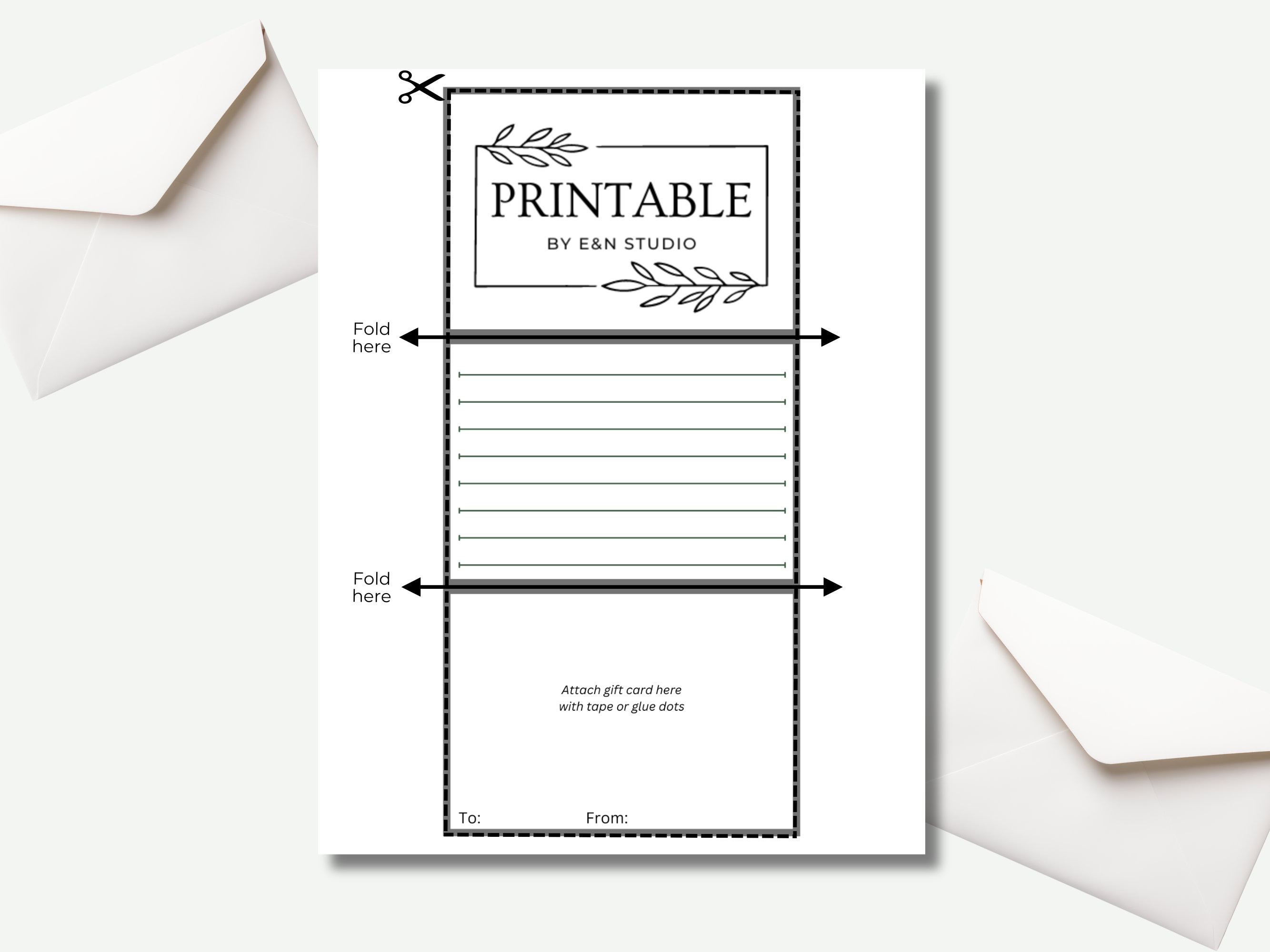 Printable Thank You for Keeping Me on Target Trifold Gift Card Holder ...