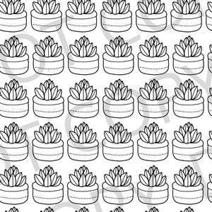Digital or Printable Tracker Templates Set of 4 - Succulent Plants ...