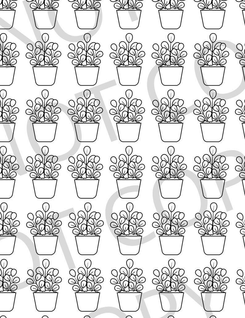 Digital or Printable Tracker Templates Set of 4 - Succulent Plants ...