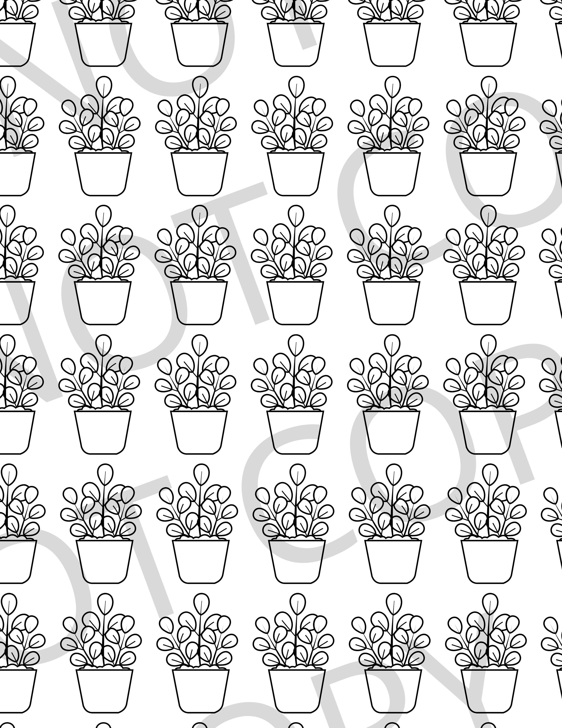Digital or Printable Tracker Templates Set of 4 - Succulent Plants ...