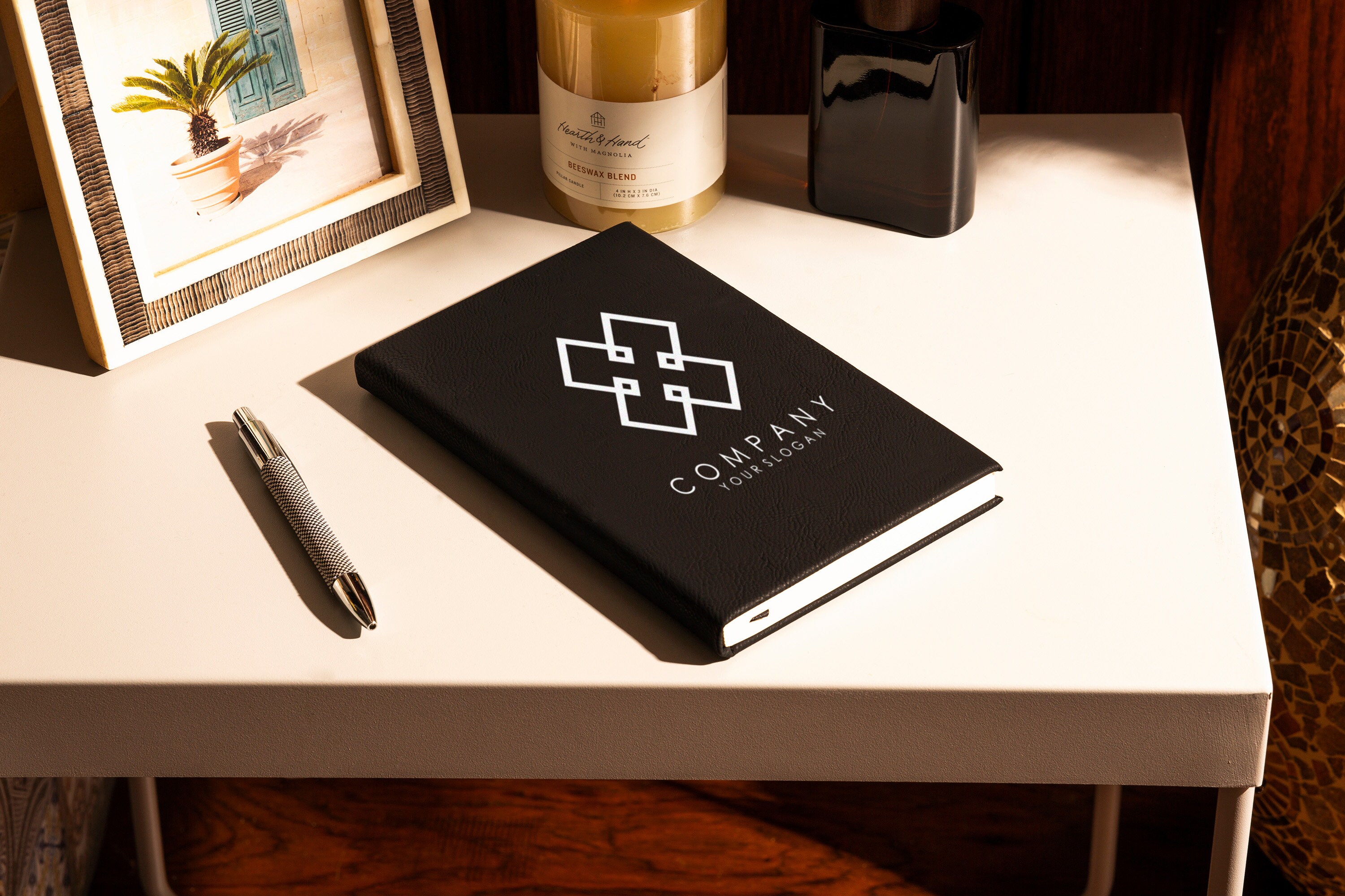 Custom Company Logo Journal, Company Logo Notebook, Custom Leather ...