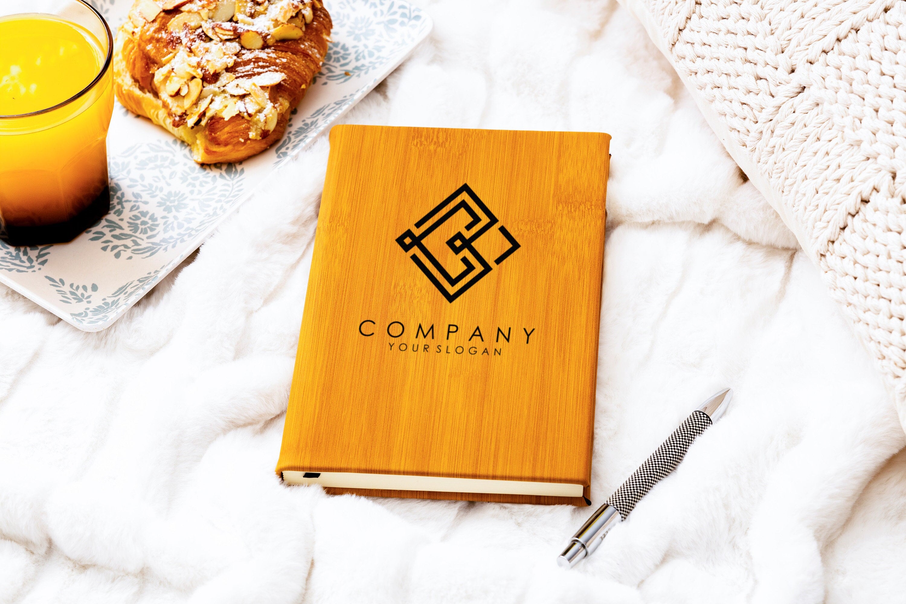 Custom Company Logo Journal, Company Logo Notebook, Custom Leather ...