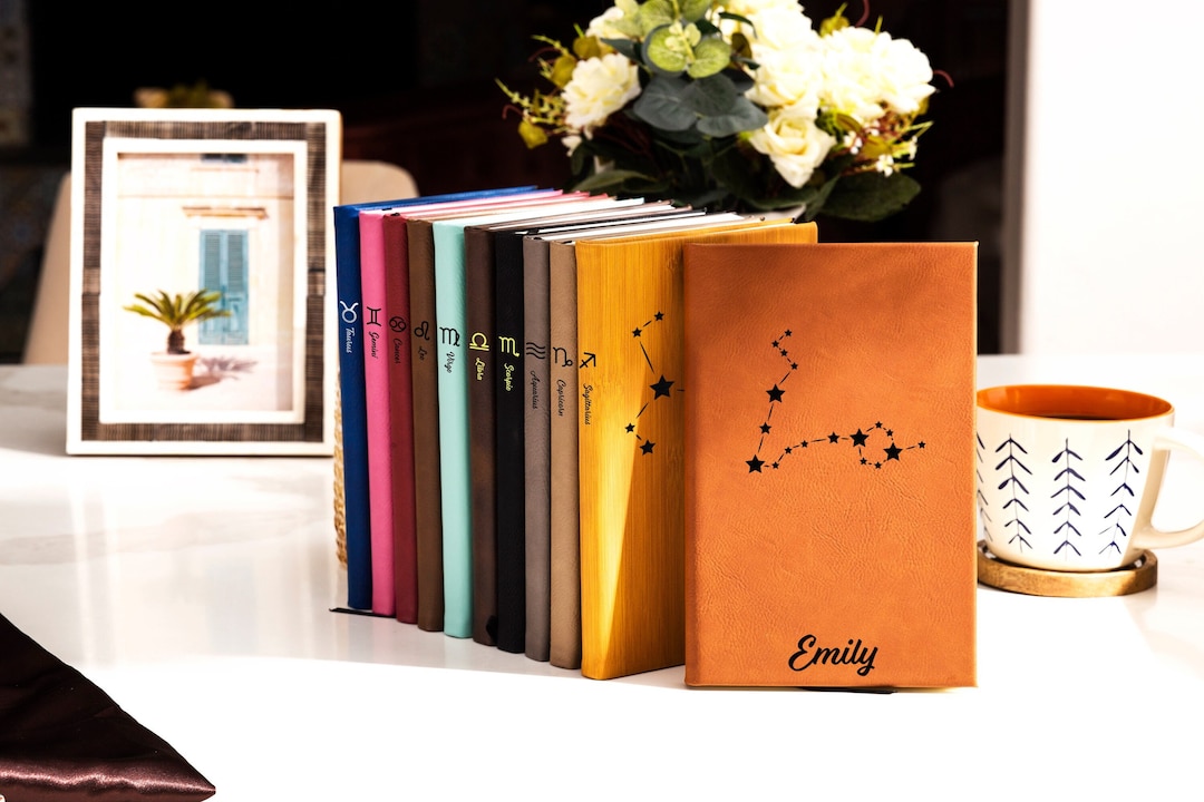 Custom Zodiac Journal, Meditation Journal, Birthday Gift for Her ...