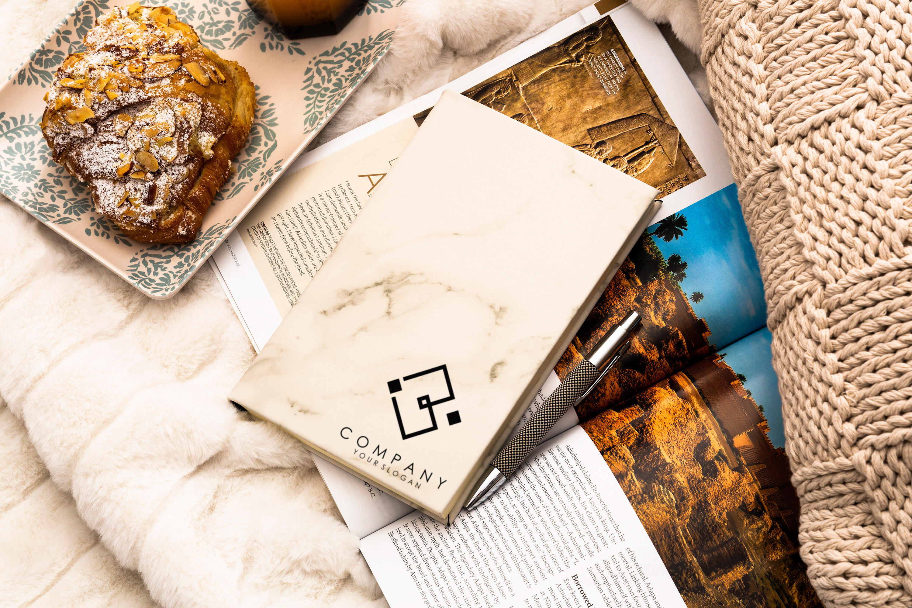 Custom Company Logo Journal, Company Logo Notebook, Custom Leather ...