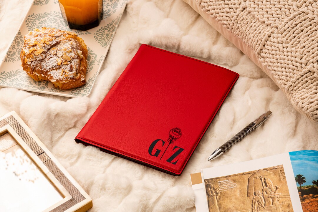 Custom Refillable Notebook, Monogram Padfolio, Personalized Portfolio ...
