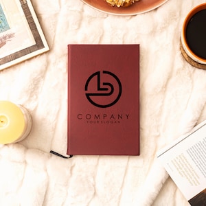 Custom Company Logo Journal, Company Logo Notebook, Custom Leather ...
