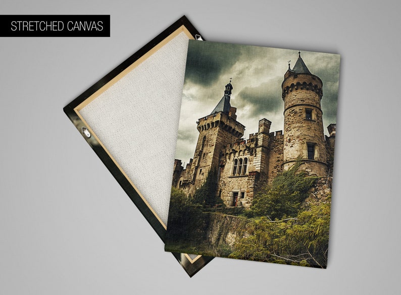 Old English Castle Wall Art Photography Print on Canvas, Framed and ...