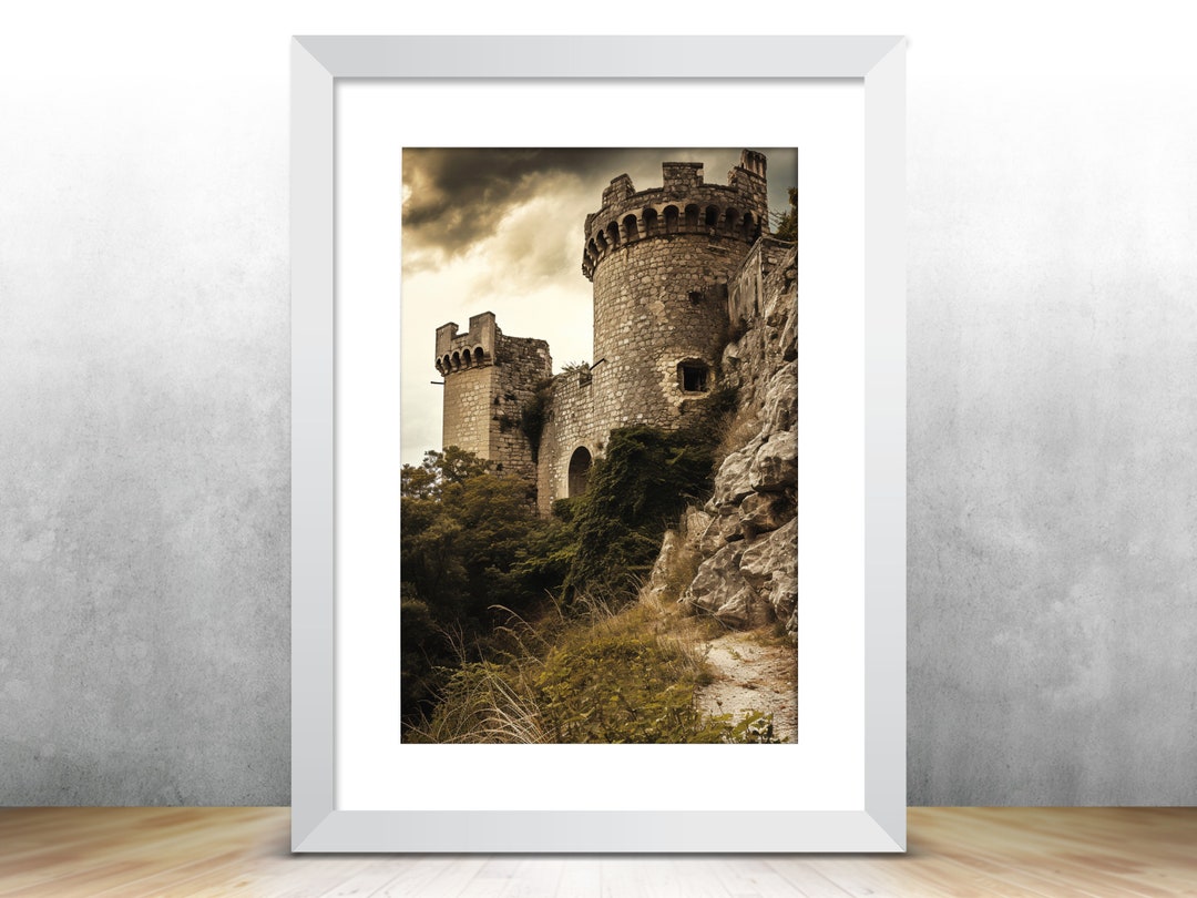 Historic Castle Wall Art Photography, on Canvas, Framed and Matted ...