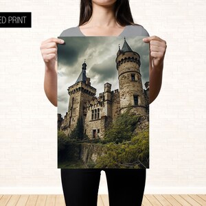 Old English Castle Wall Art Photography Print on Canvas, Framed and ...