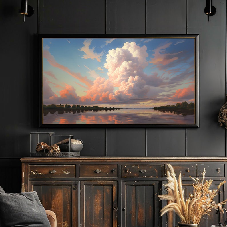 Clouds Landscape, Samsung Frame TV, Trees, Field Landscape, Country ...