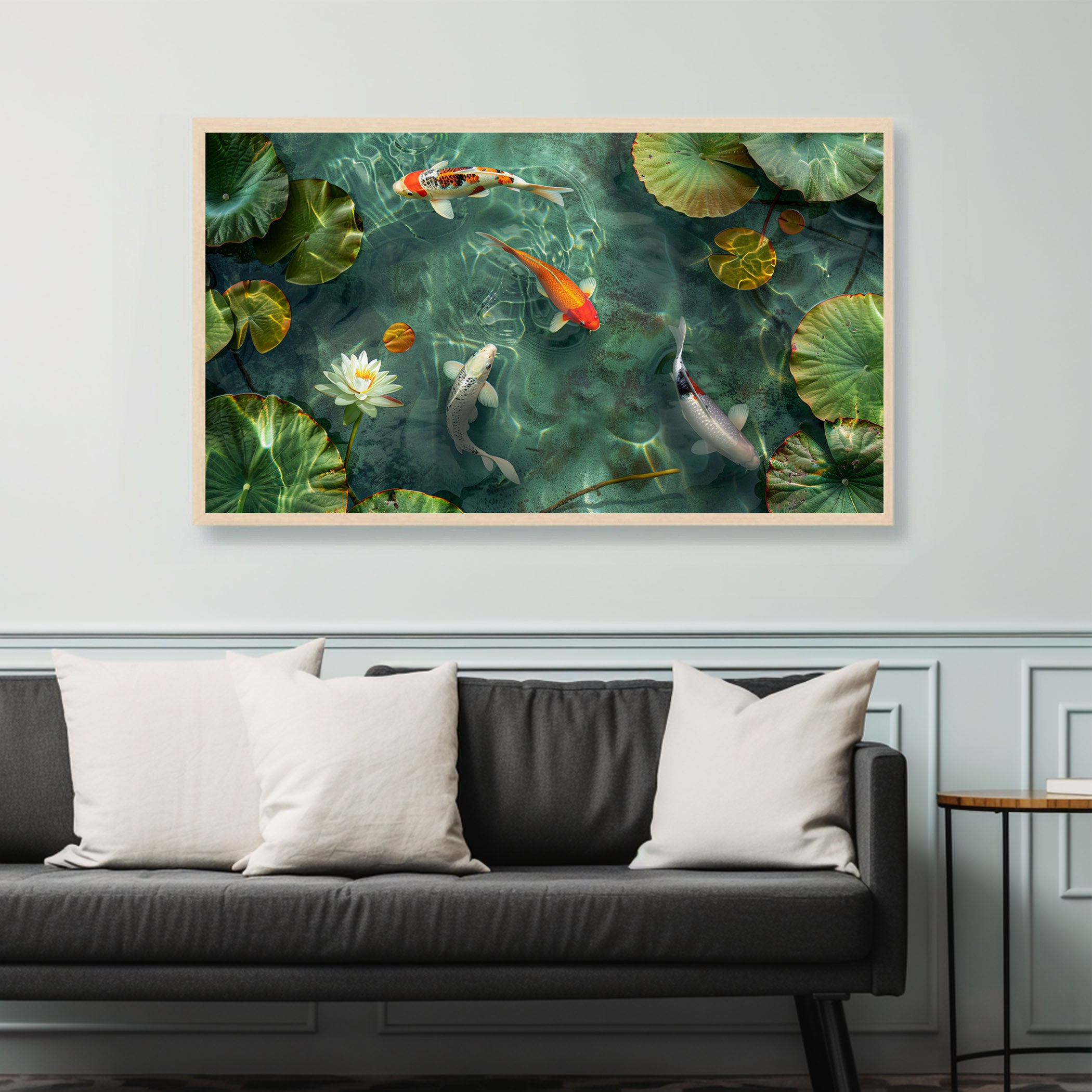 Samsung Frame TV Koi Art, Koi Fish Painting, Goldfish Art, Koi Pond ...