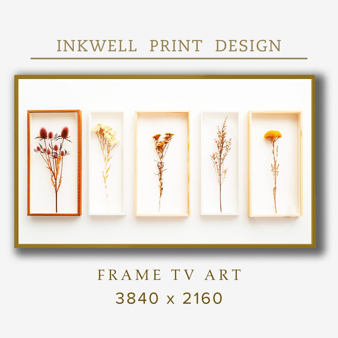 Dried Flower Boxes Frame TV, Dried Flowers Art, Flowers Art, Flower Box ...