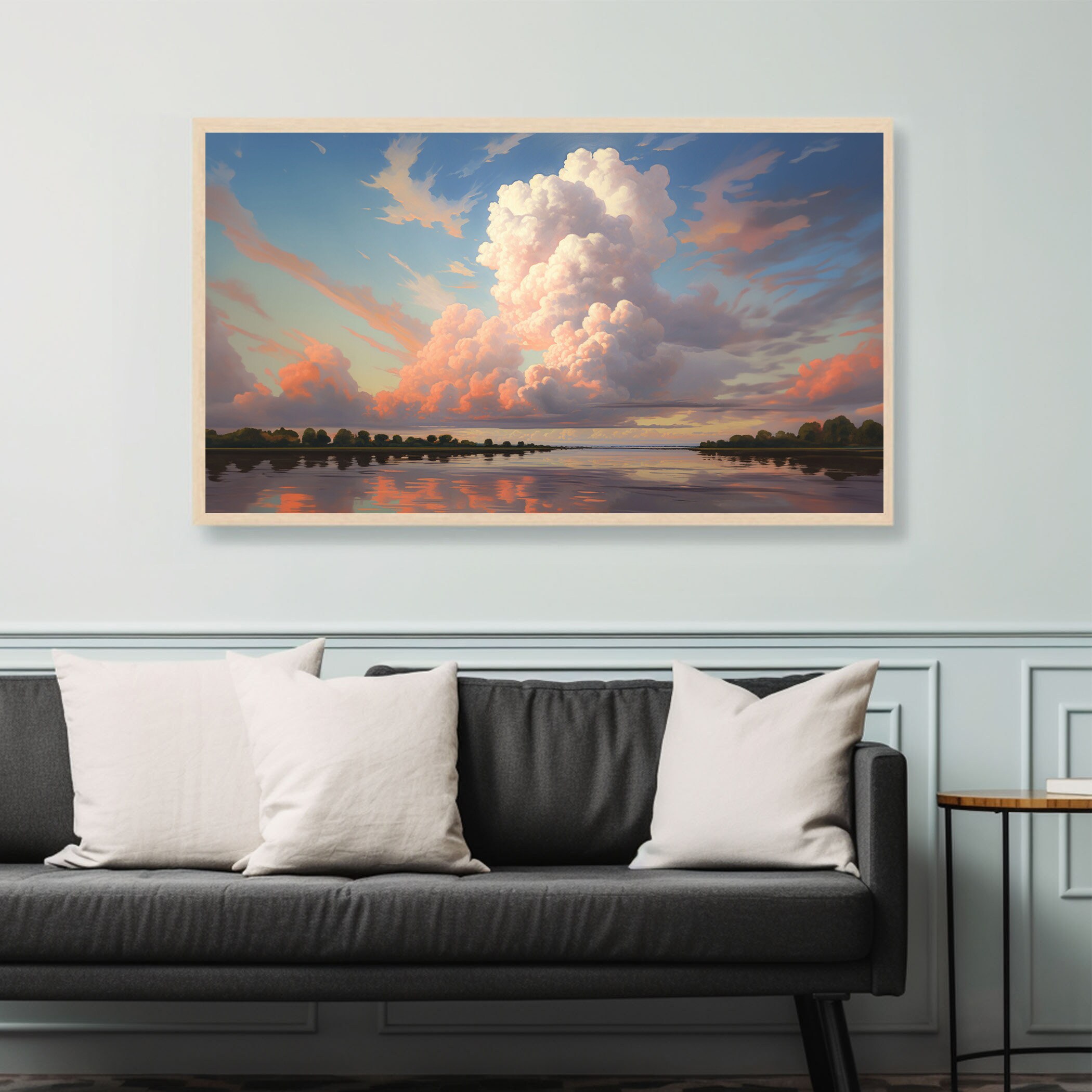 Clouds Landscape, Samsung Frame TV, Trees, Field Landscape, Country ...