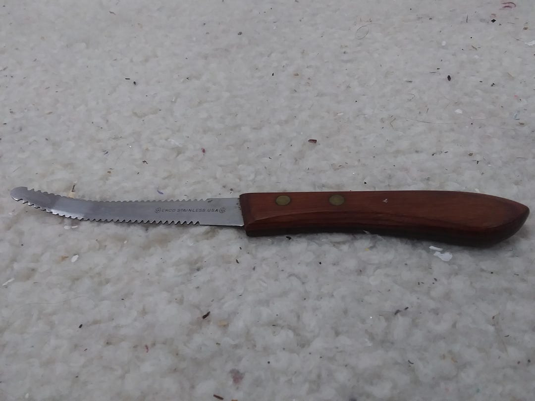 Vintage Ecko Stainless Curved Citrus Grapefruit Knife Double Sided ...