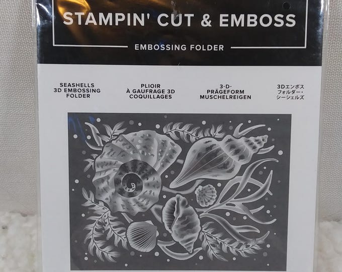 Retired Stampin' up Cut & Emboss "seashells 3D Embossing Folder" - Etsy